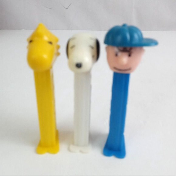PEZ | Toys | Vintage Lot Of 3 Peanuts Pez Dispensers Woodstock Snoopy ...